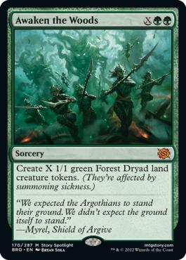 Awaken the Woods MtG Art from The Brothers' War Set by Bryan Sola - Art ...