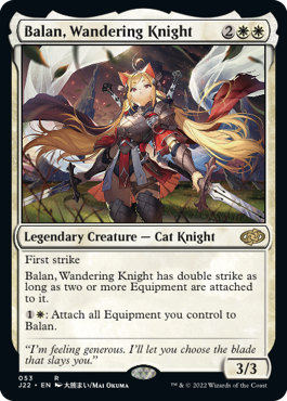 Balan, Wandering Knight MtG Art from Jumpstart 2022 Set by Mai Okuma ...