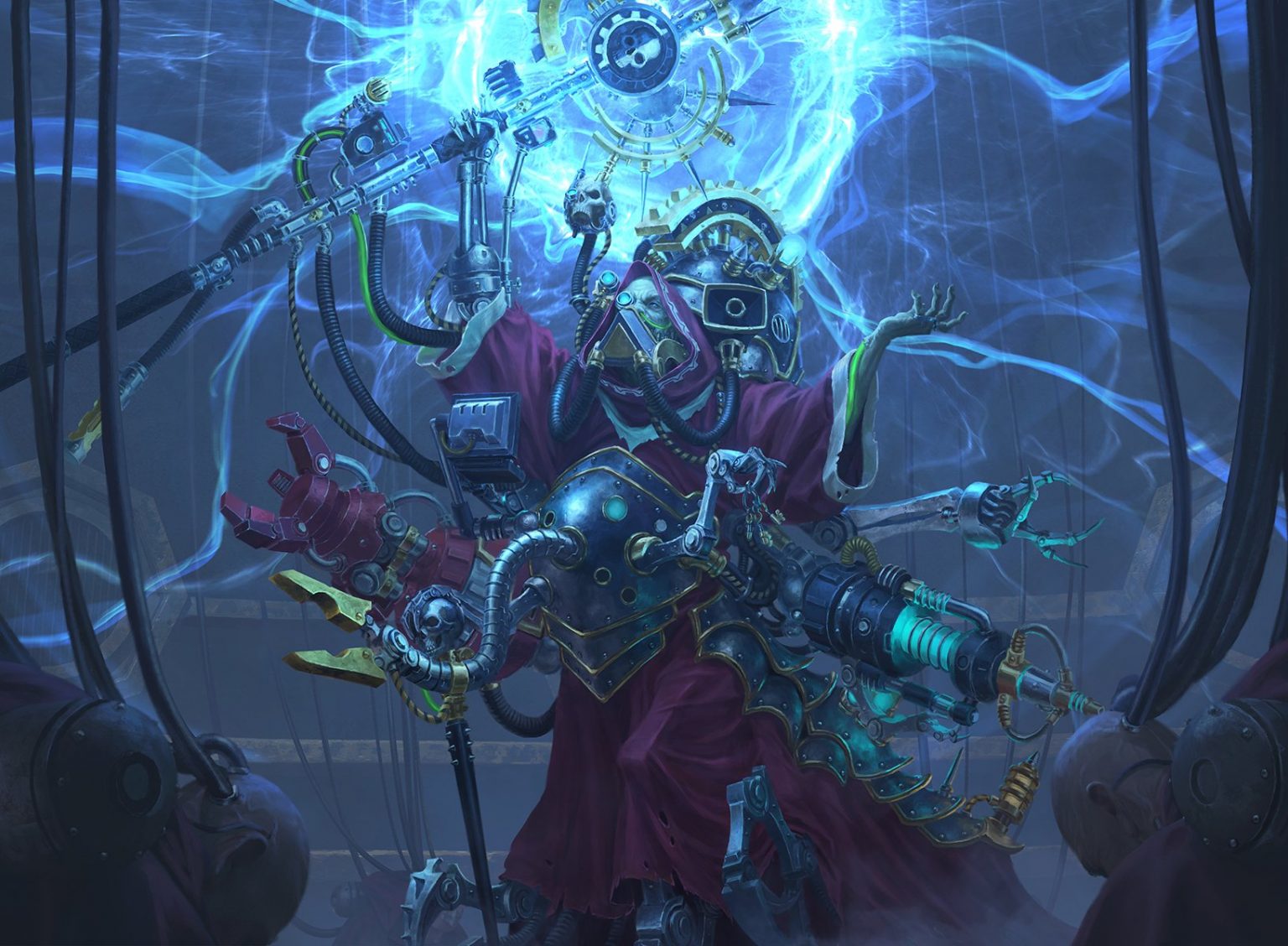 Belisarius Cawl MtG Art from Warhammer 40000 Set by Lie Setiawan - Art ...