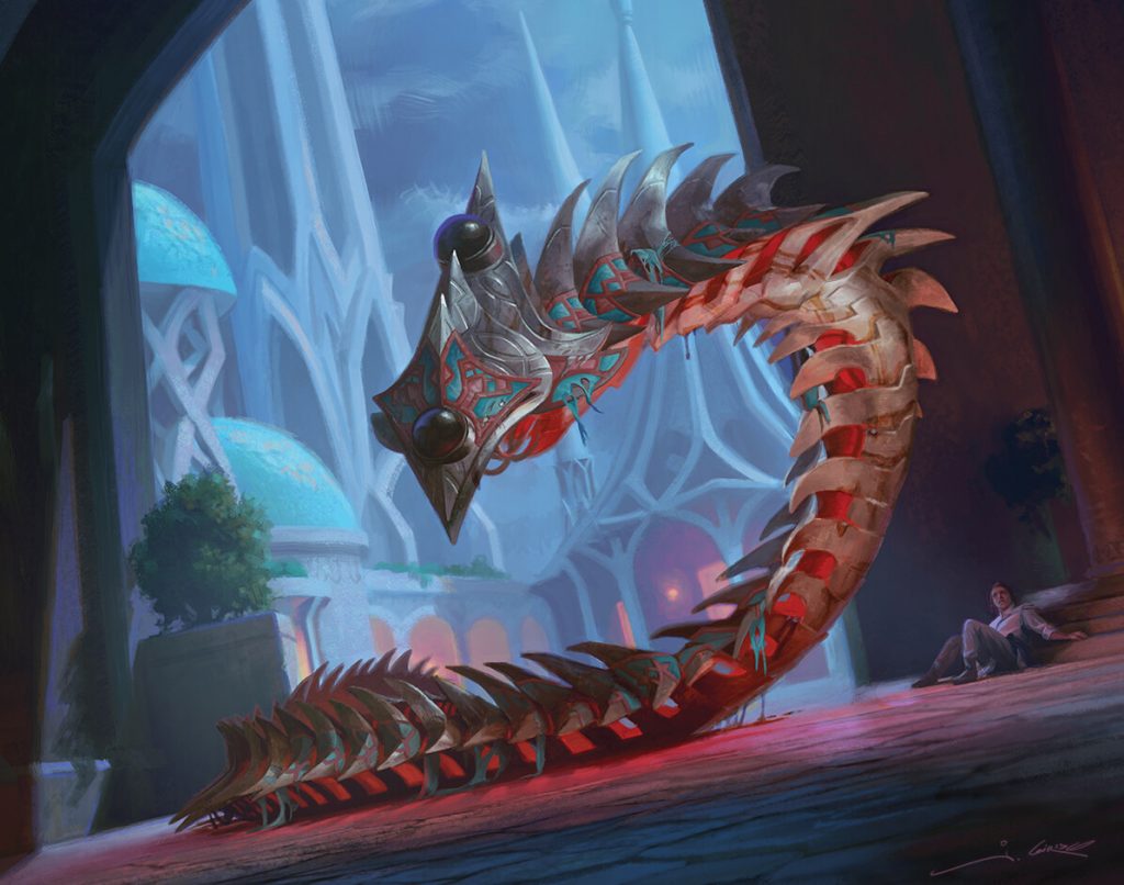 Bladecoil Serpent MtG Art from The Brothers' War Set by Joshua Cairos ...