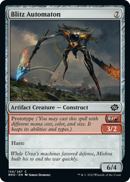 Blitz Automaton MtG Art from The Brothers' War Set by Simon Dominic ...