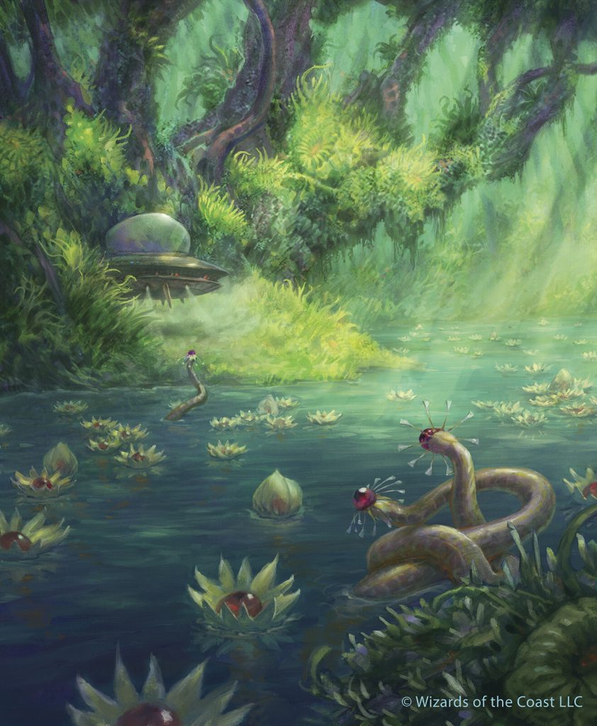 Breeding Pool MtG Art from Unfinity Set by Bruce Brenneise - Art of Magic: the Gathering