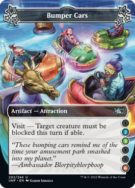 Bumper Cars MtG Art from Unfinity Set by Gabor Szikszai - Art of Magic ...
