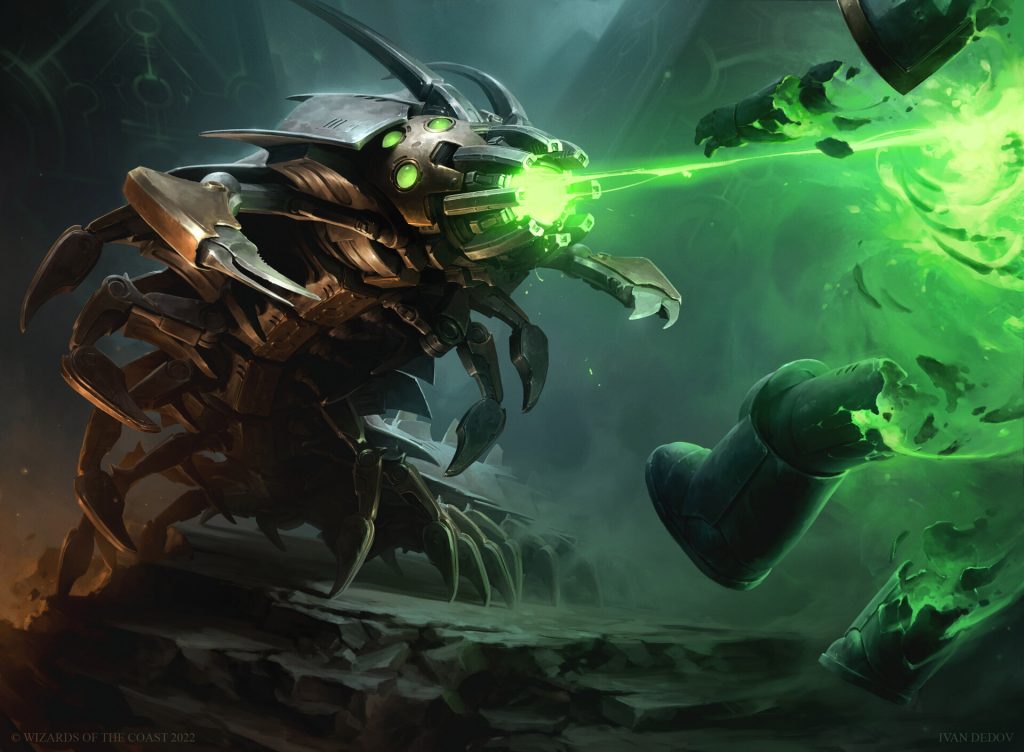 Canoptek Tomb Sentinel MtG Art from Warhammer 40000 Set by Ivan Dedov ...