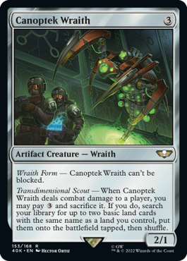 Canoptek Wraith MtG Art from Warhammer 40000 Set by Hector Ortiz - Art ...