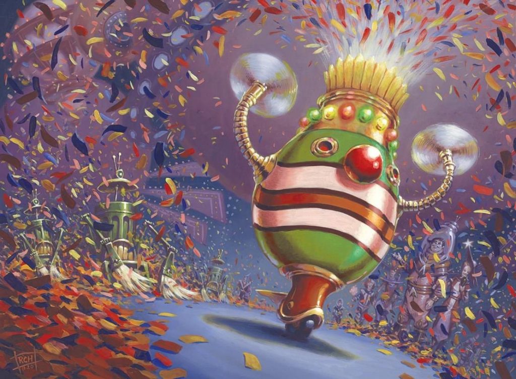 Celebr-8000 MtG Art from Unfinity Set by Ralph Horsley - Art of Magic: the Gathering