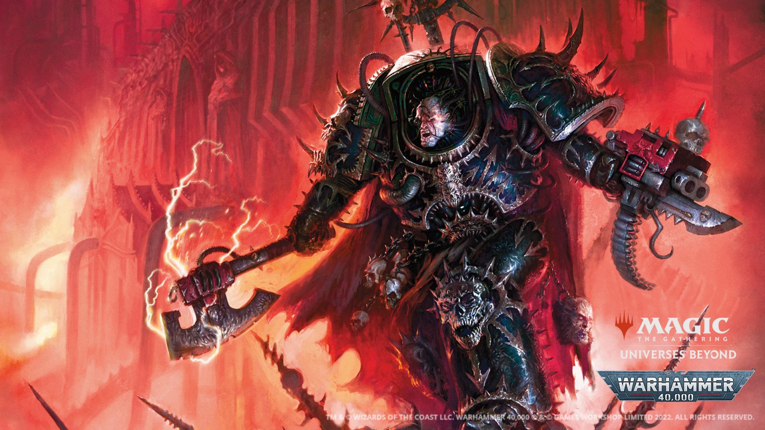 Chaos Terminator Lord MtG Art from Warhammer 40000 Set by Games ...
