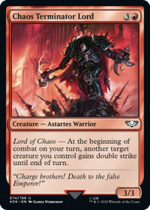 Chaos Terminator Lord MtG Art from Warhammer 40000 Set by Games ...