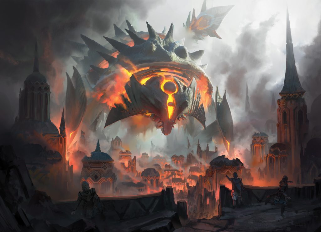 Cityscape Leveler MtG Art from The Brothers' War Set by Leon Tukker ...
