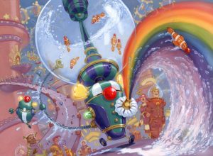 Clowning Around MtG Art from Unfinity Set by Ralph Horsley - Art of ...