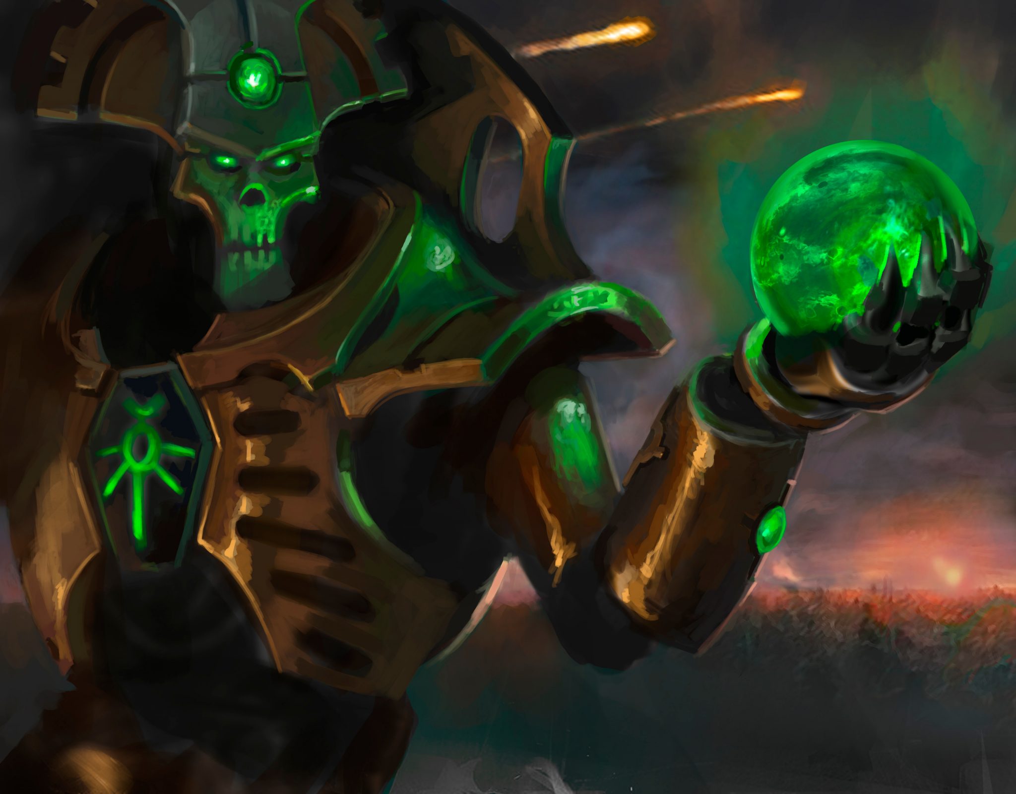 Commander's Sphere MtG Art from Warhammer 40000 Set by David Sondered ... Commander's Sphere MtG Art from Warhammer 40000 Set by David Sondered ...