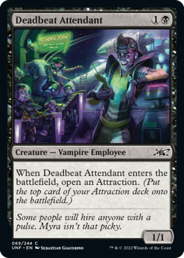 Deadbeat Attendant MtG Art from Unfinity Set by Sebastian Giacobino ...