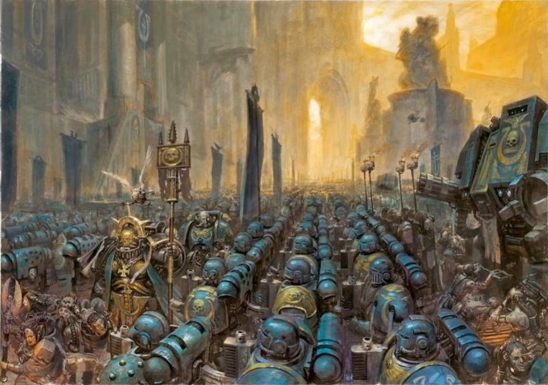 Defenders of Humanity MtG Art from Warhammer 40000 Set by Games ...