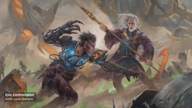 Epic Confrontation MtG Art from The Brothers' War Set by Lucas Graciano ...