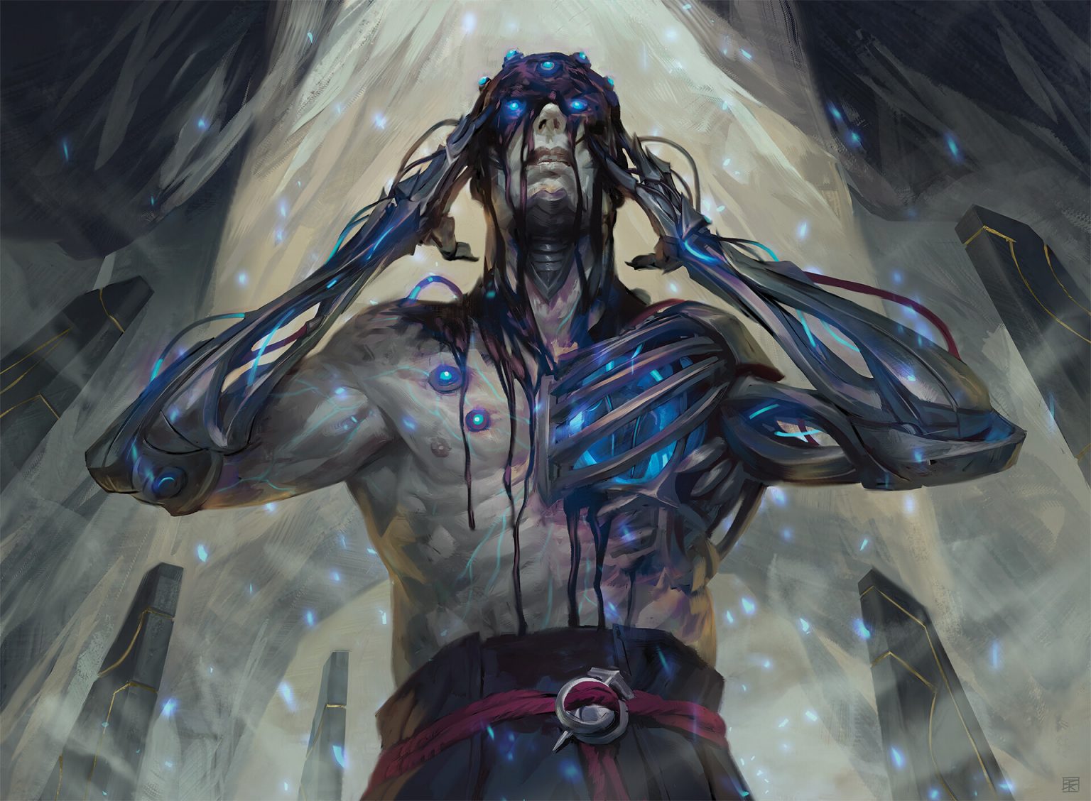 Evangel of Synthesis MtG Art from The Brothers' War Set by Denman Rooke ...