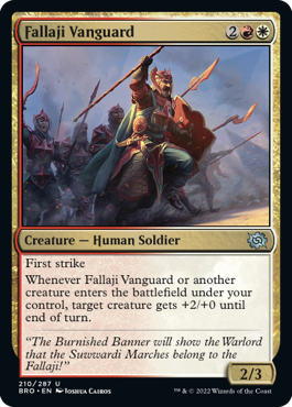 Fallaji Vanguard MtG Art from The Brothers' War Set by Joshua Cairos ...