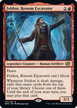 Feldon, Ronom Excavator MtG Art from The Brothers' War Set by Howard ...