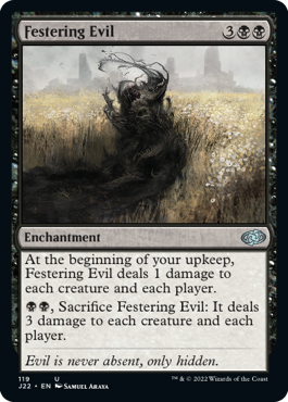 Festering Evil MtG Art from Jumpstart 2022 Set by Samuel Araya - Art of ...