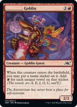Goblin MtG Art from Unfinity Set by Chuck Lukacs - Art of Magic: the ...