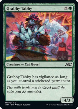 Grabby Tabby MtG Art from Unfinity Set by Filipe Pagliuso - Art of ...