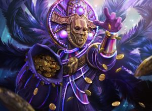 Gray Merchant of Alphabet MtG Art from Unfinity Set by Yangtian Li ...