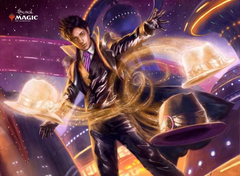 Hat Trick MtG Art from Unfinity Set by Sebastian Giacobino - Art of ...