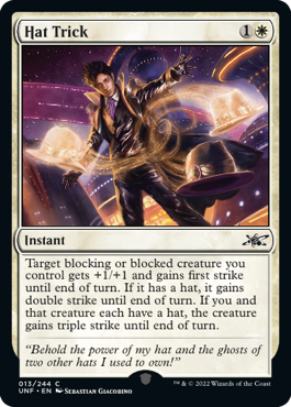 Hat Trick MtG Art from Unfinity Set by Sebastian Giacobino - Art of ...