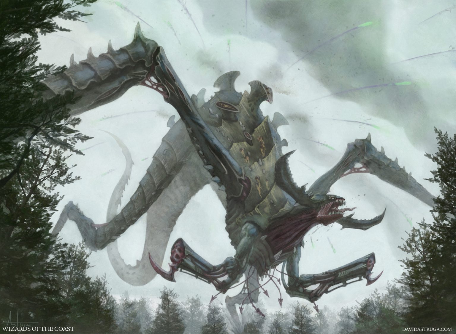 Hierophant Bio-Titan MtG Art from Warhammer 40000 Set by David Astruga ...