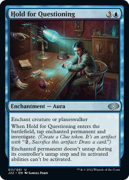 Hold for Questioning MtG Art from Jumpstart 2022 Set by Samuel Perin ...