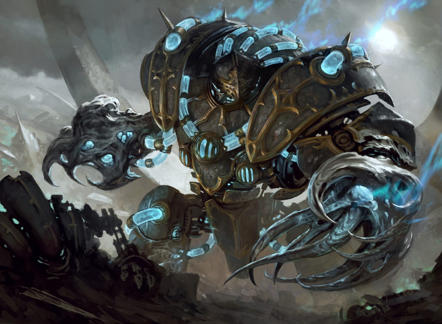 Hulking Metamorph MtG Art from The Brothers' War Set by Diego Gisbert ...