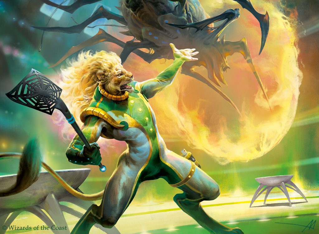 Jermane, Pride of the Circus MtG Art from Unfinity Set by Alexander ...