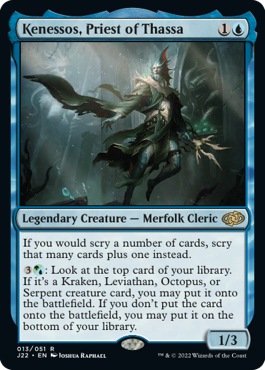 Kenessos, Priest of Thassa MtG Art from Jumpstart 2022 Set by Joshua ...