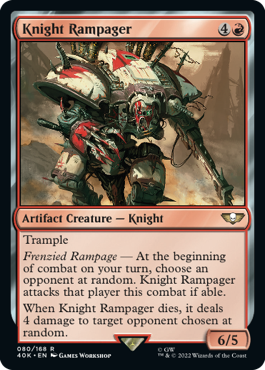 Knight Rampager MtG Art from Warhammer 40000 Set by Games Workshop ...