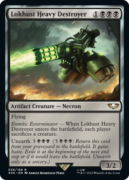 Lokhust Heavy Destroyer Mtg Art From Warhammer 40000 Set By Adrián