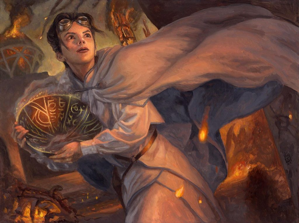 Loran's Escape MtG Art from The Brothers' War Set by Matt Stewart - Art of Magic: the Gathering