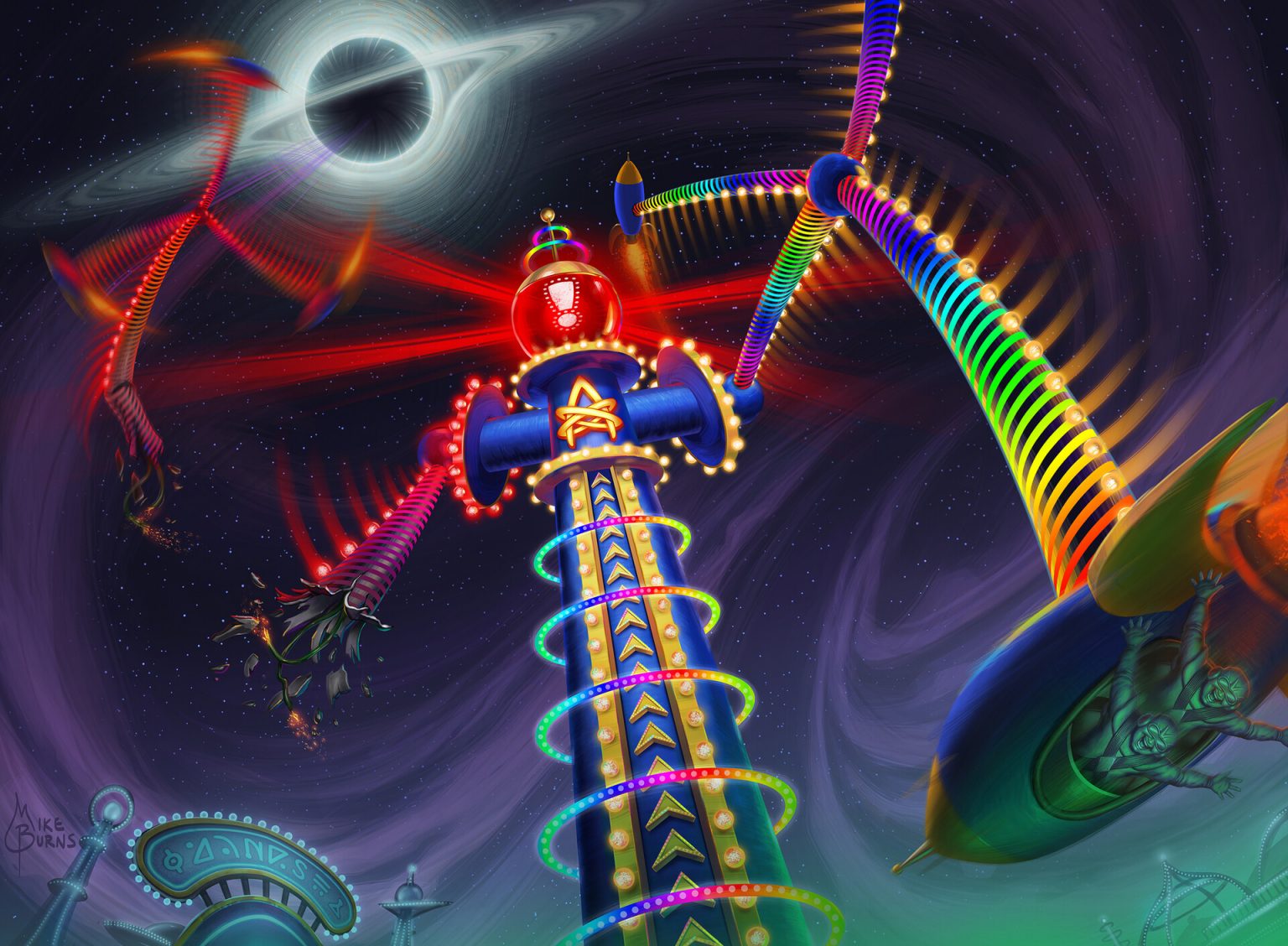 Main Event Horizon MtG Art from Unfinity Set by Mike Burns - Art of ...