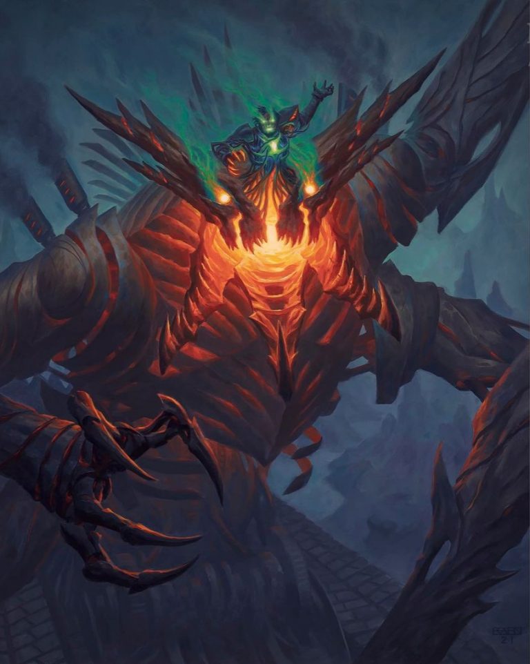 Mishra, Lost to Phyrexia MtG Art from The Brothers' War Set by Chris ...