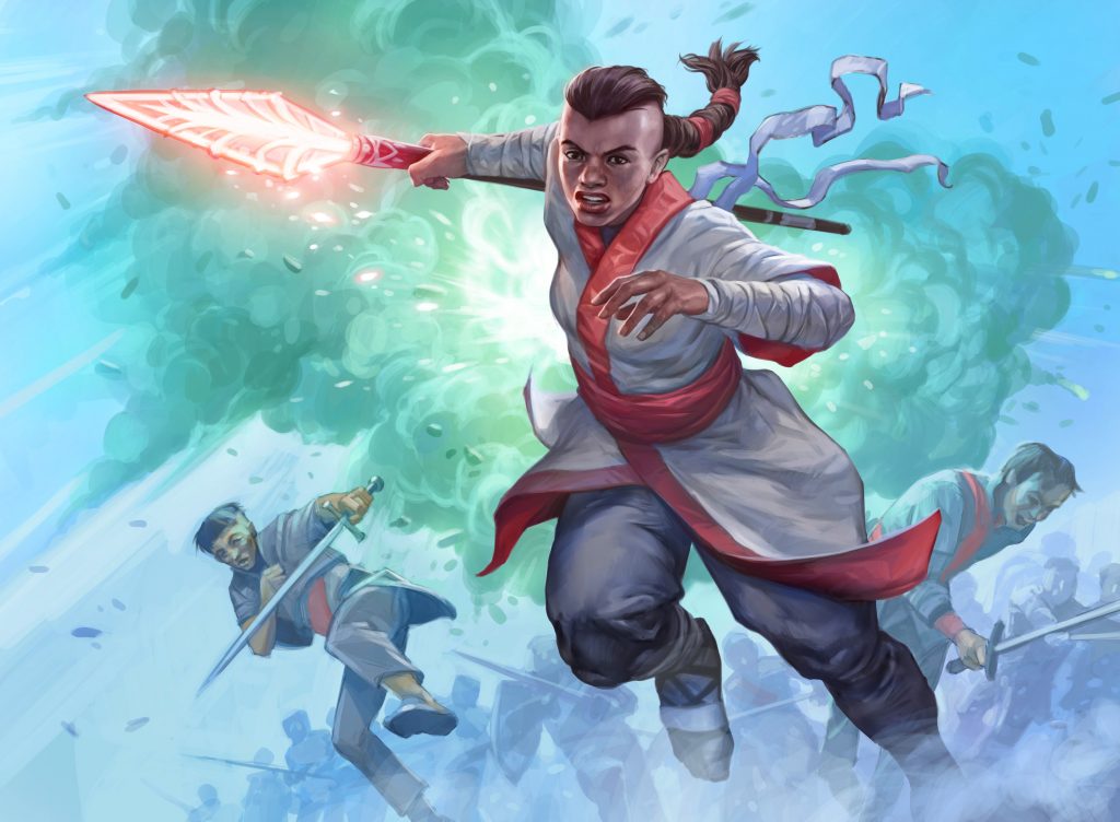 Monastery Swiftspear MtG Art from The Brothers' War Set by Gabor ...