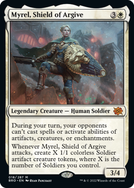 Myrel, Shield of Argive MtG Art from The Brothers' War Set by Ryan ...