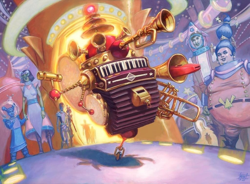 One-Clown Band MtG Art from Unfinity Set by Ralph Horsley - Art of ...