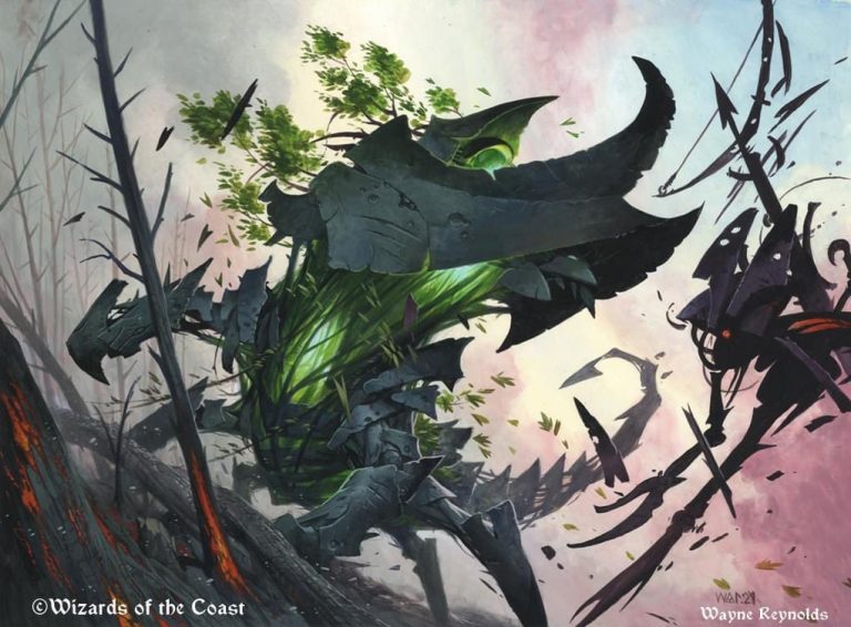 Perennial Behemoth MtG Art from The Brothers' War Set by Wayne Reynolds ...