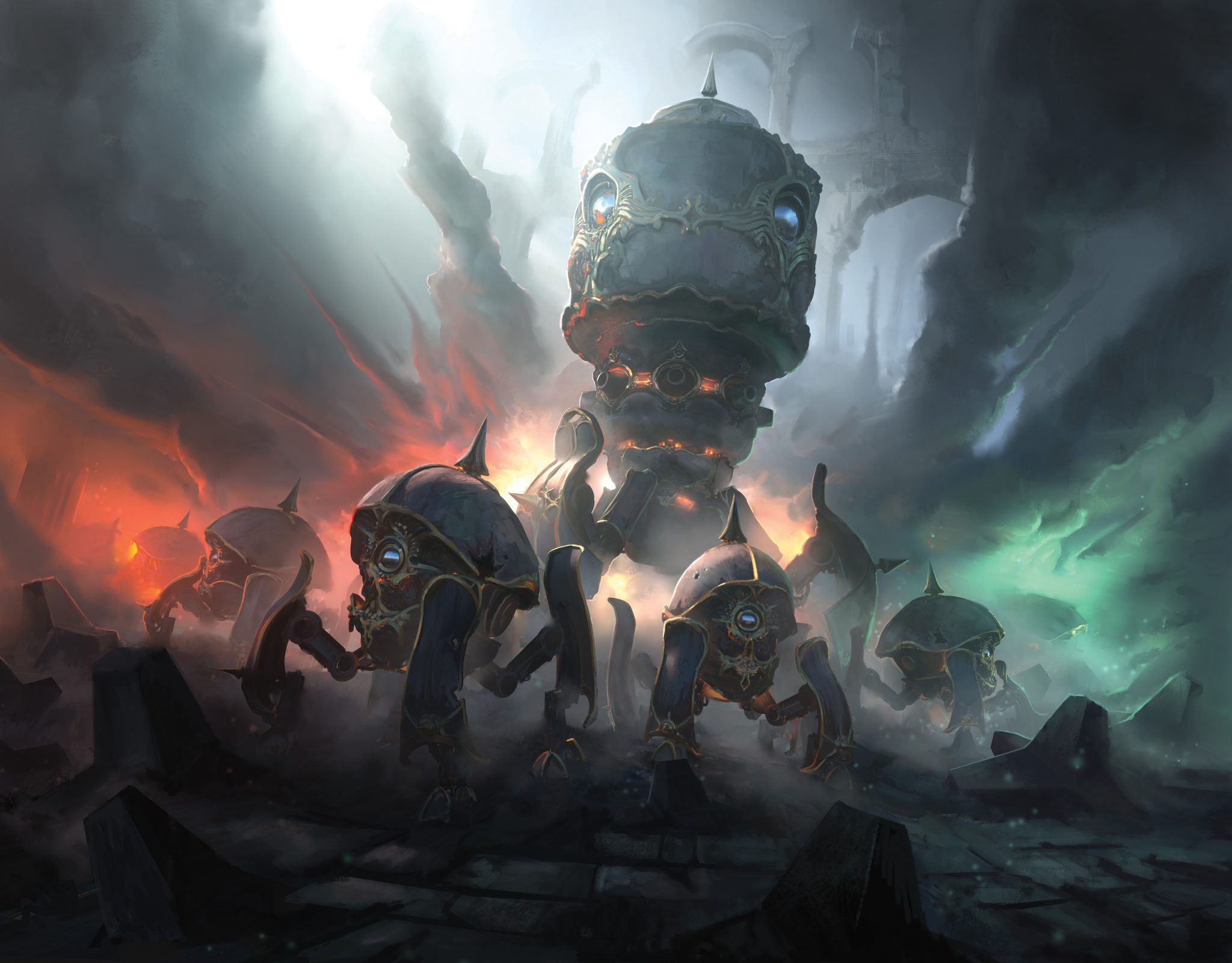 Platoon Dispenser MtG Art from The Brothers' War Set by Leon Tukker ...