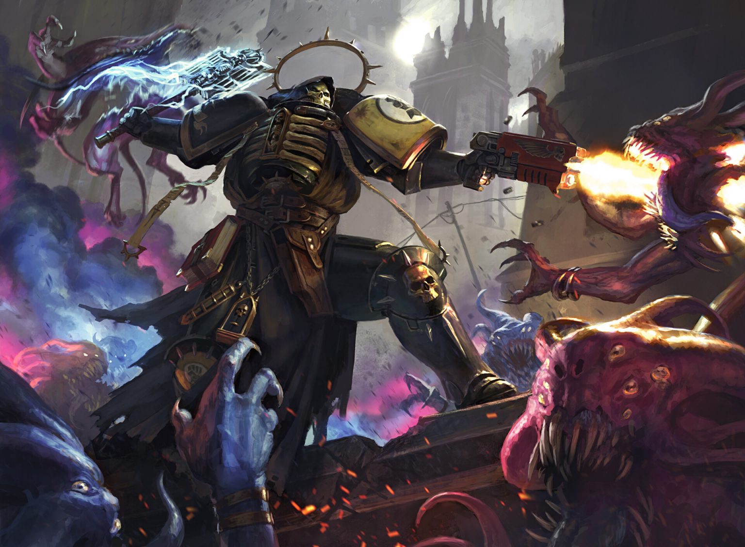 Primaris Chaplain MtG Art from Warhammer 40000 Set by Diego Gisbert ... Primaris Chaplain MtG Art from Warhammer 40000 Set by Diego Gisbert ...