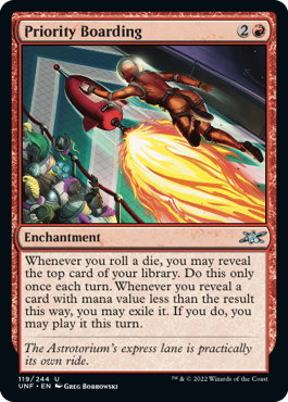Priority Boarding MtG Art from Unfinity Set by Greg Bobrowski - Art of Magic: the Gathering
