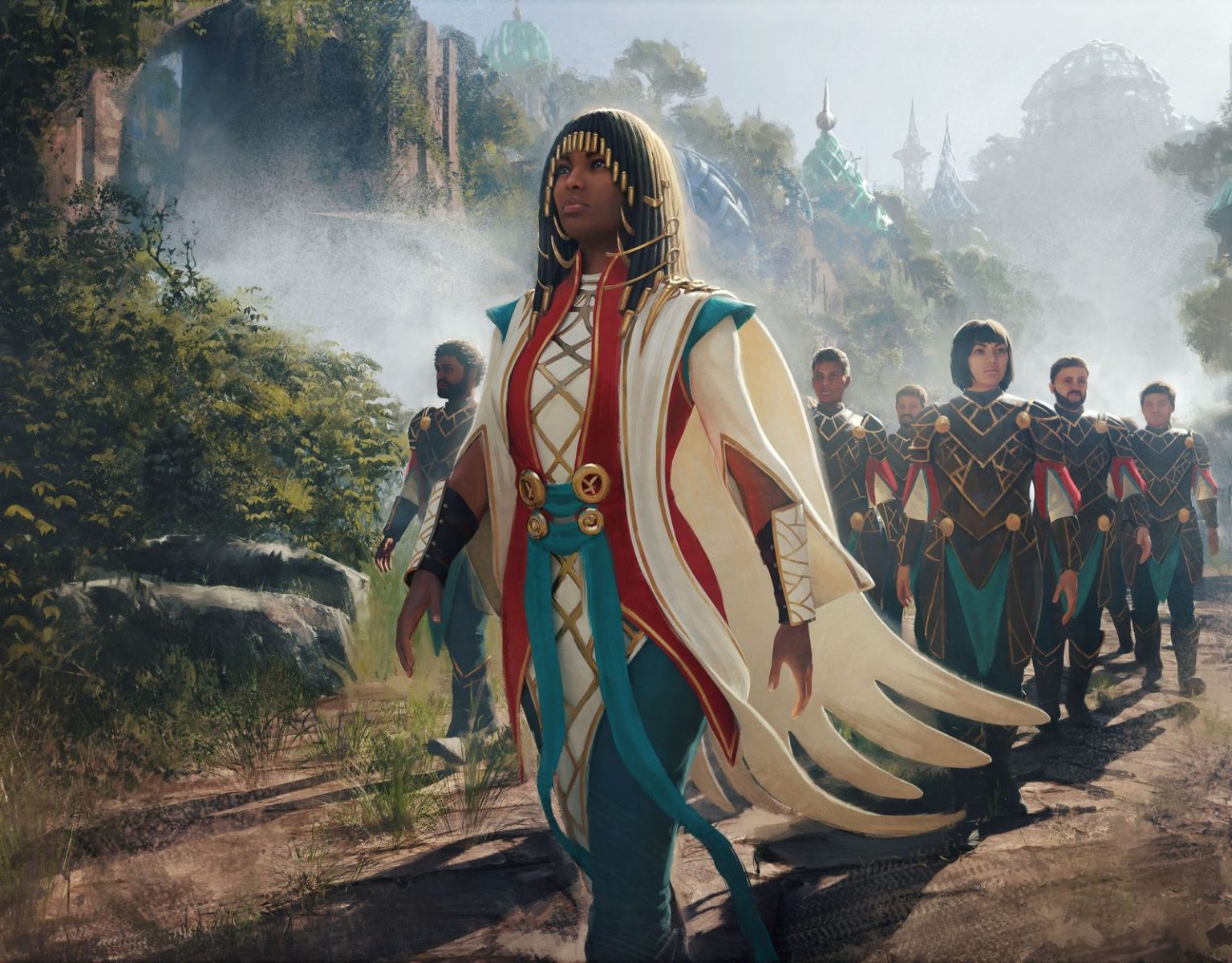 Queen Kayla bin-Kroog MtG Art from The Brothers' War Set by Cristi ...