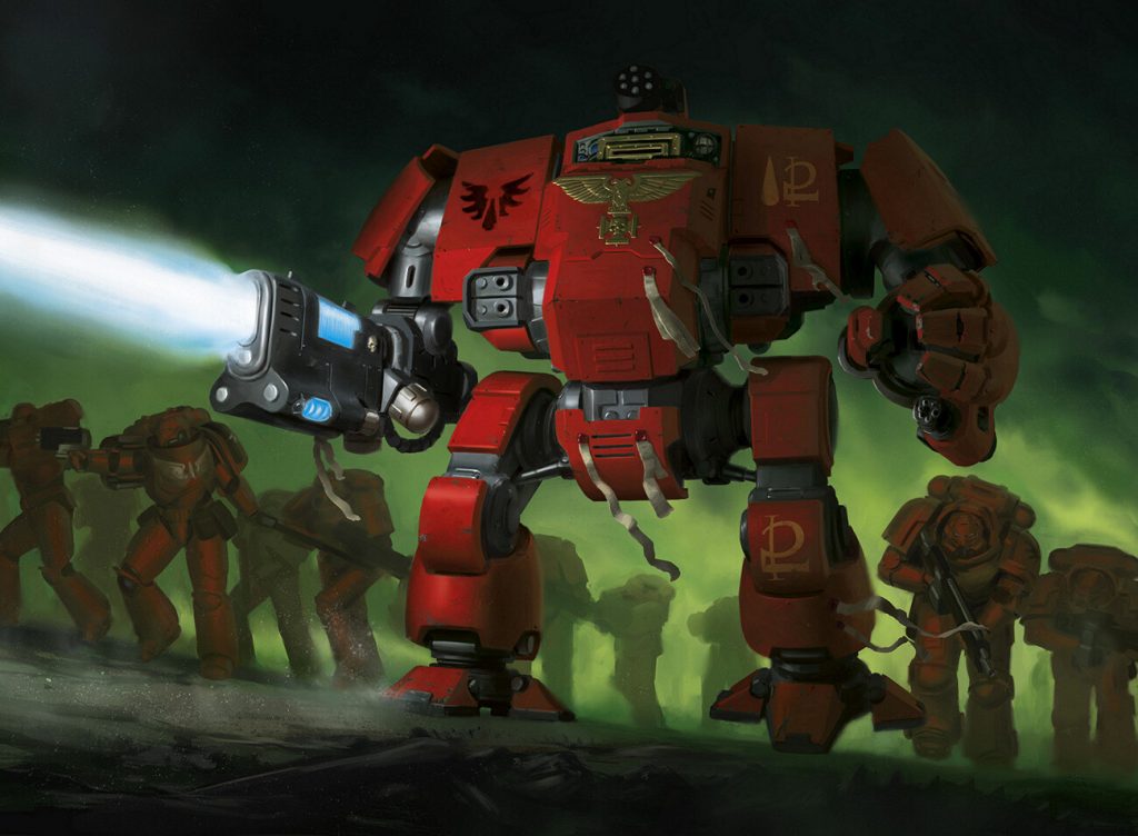 Redemptor Dreadnought MtG Art from Warhammer 40000 Set by Philip ...