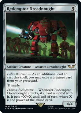 Redemptor Dreadnought MtG Art from Warhammer 40000 Set by Philip ...