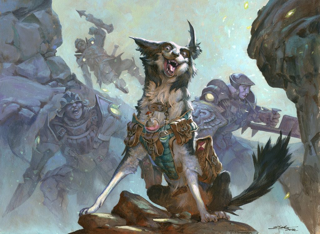 Rescue Retriever MtG Art from The Brothers' War Set by Jesper Ejsing - Art of Magic: the Gathering