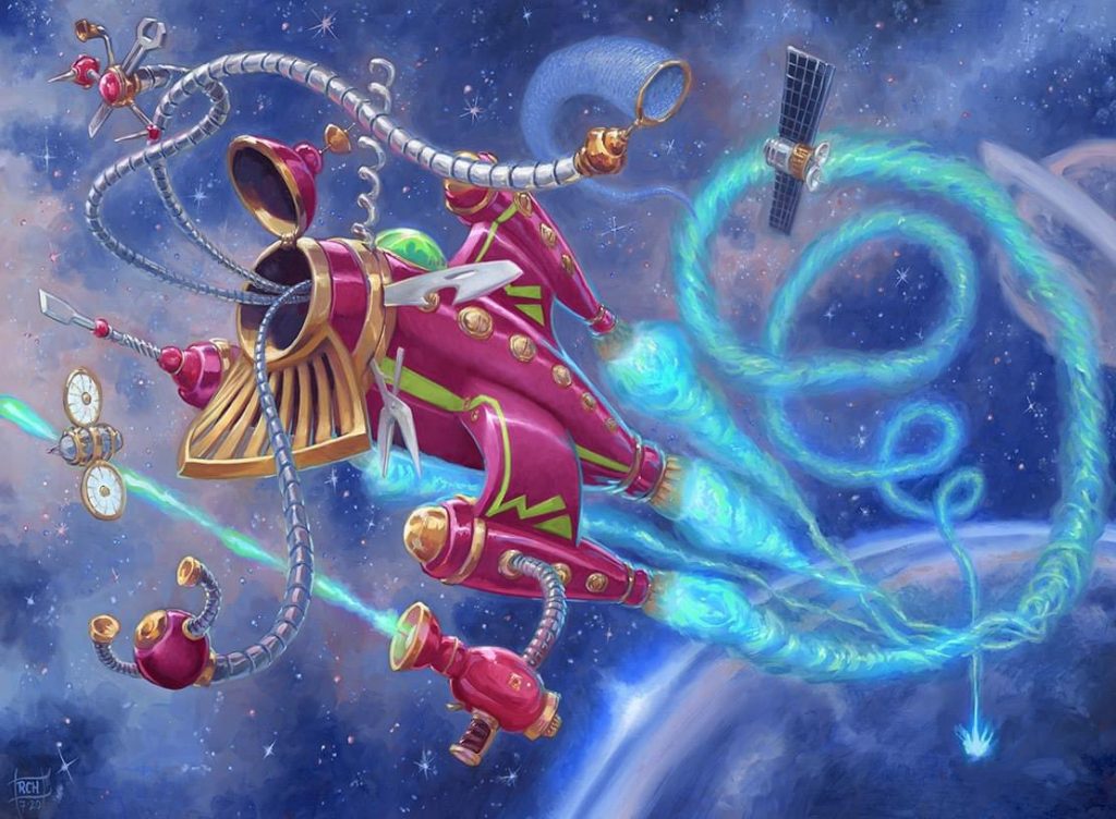 Rocketship MtG Art from Unfinity Set by Ralph Horsley - Art of Magic ...