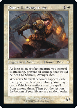 Sanwell, Avenger Ace MtG Art from The Brothers' War Set by Josu Hernaiz ...